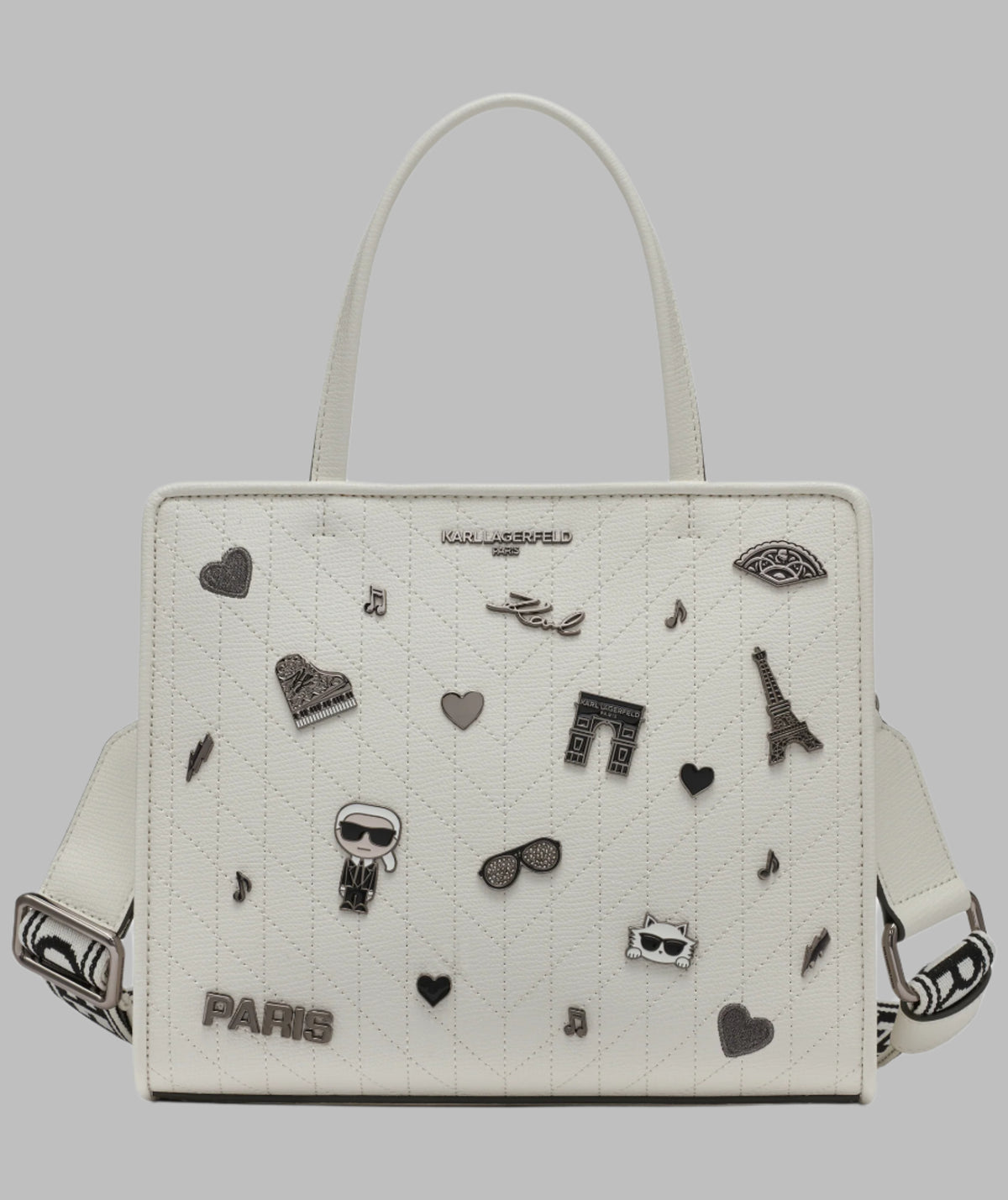 Maybelle Satchel With Pins | Crossbodies & Satchels | Karl Lagerfeld Paris