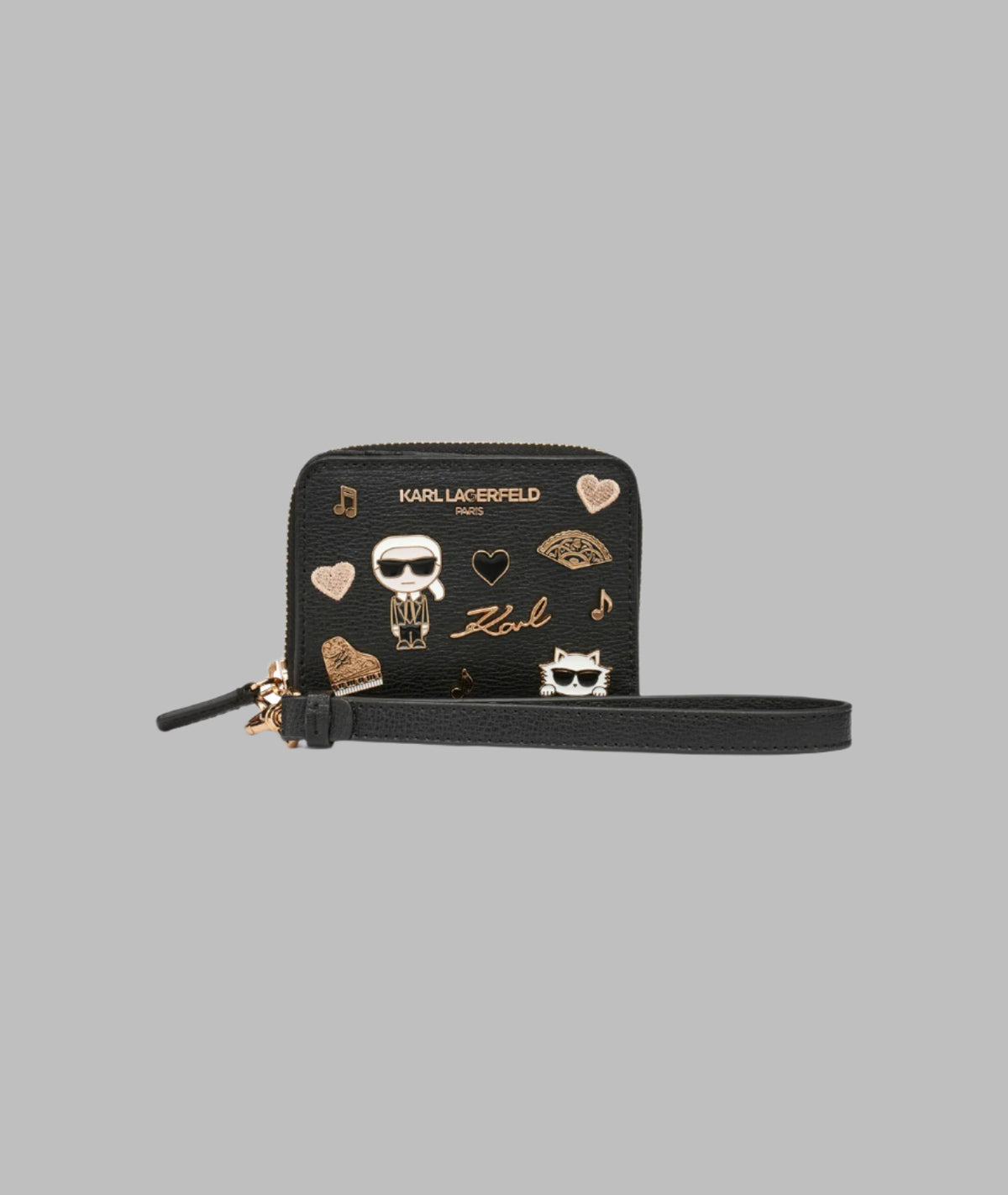 Small Zip Wallet With Pins | Wallets | Karl Lagerfeld Paris